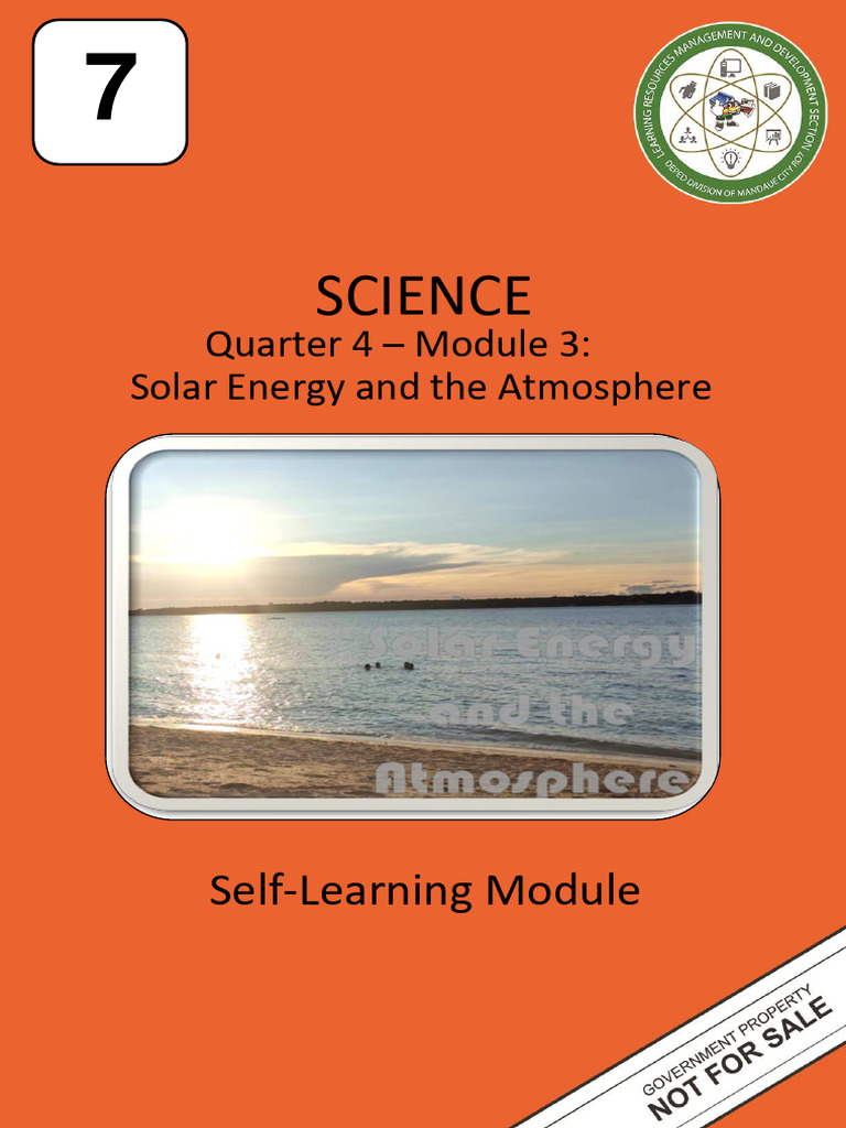 SCI7 Q4 SLK3W3 Solar Energy and The Atmosphere | PDF | Atmosphere Of ...