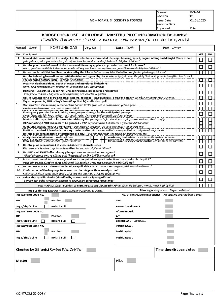 248 - BCL-04 MASTER Pilot EXCHANGE | PDF