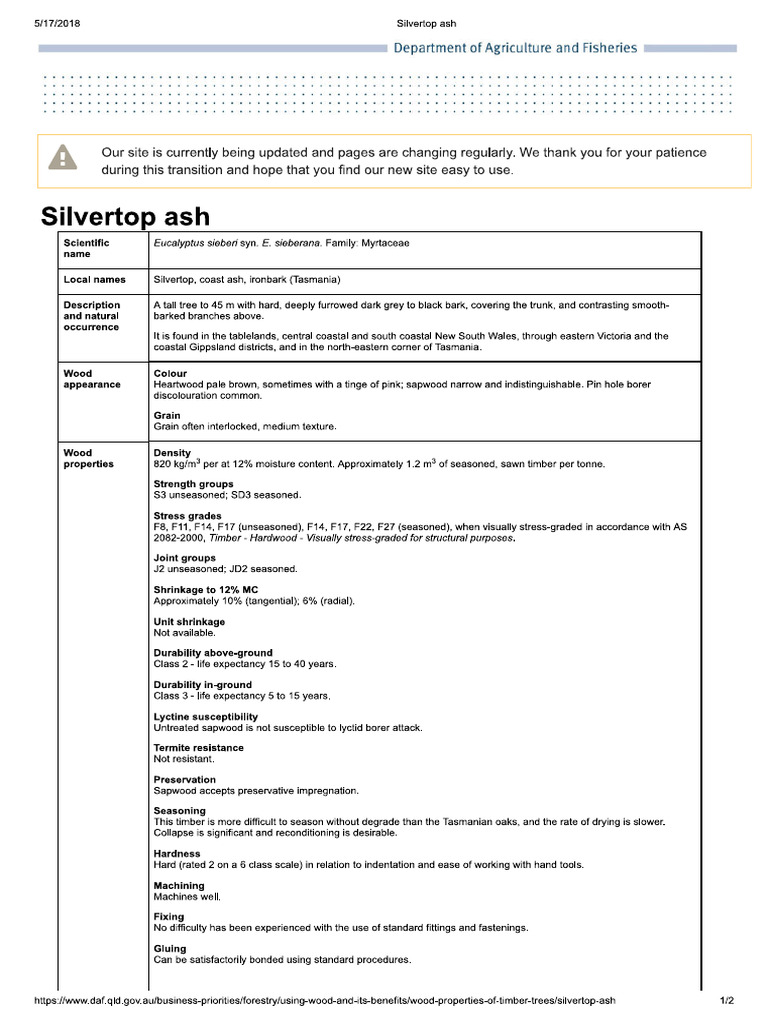 Silvertop Ash | PDF