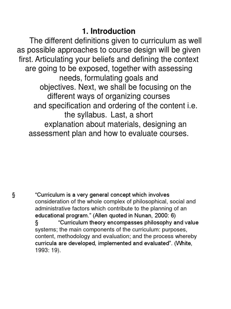 Syllabus Design Lecture 1 | PDF | Curriculum | Human Communication