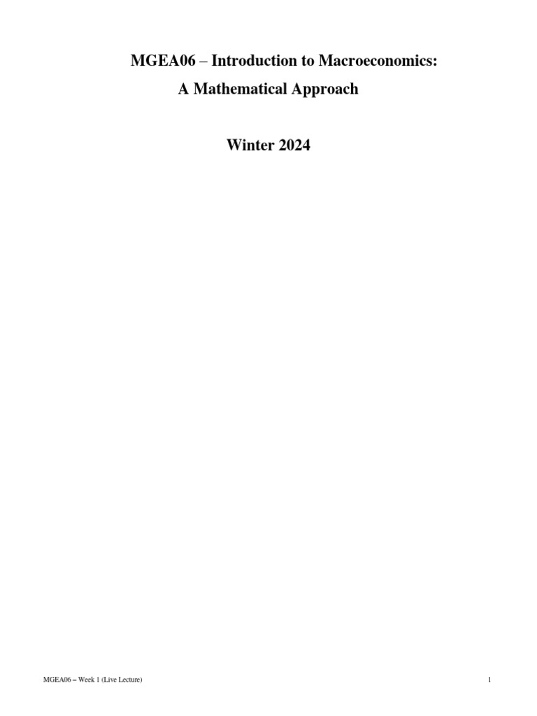 Mgea06 Week 1 Introduction Pdf Gross Domestic Product Macroeconomics