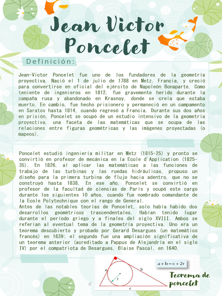 Poncelet | PDF | Geometría | Matemáticas