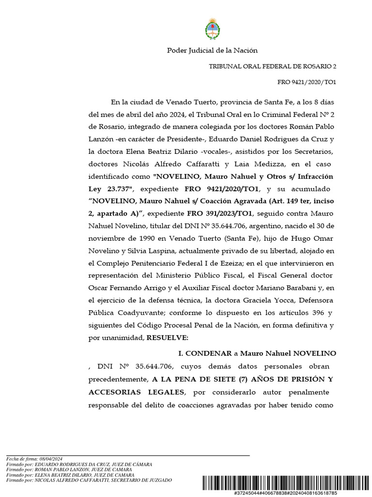 fallo (1) | PDF | Fiscal | Justicia