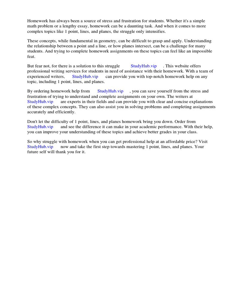 Homework 1 Points Lines and Planes | PDF | Geometry | Homework