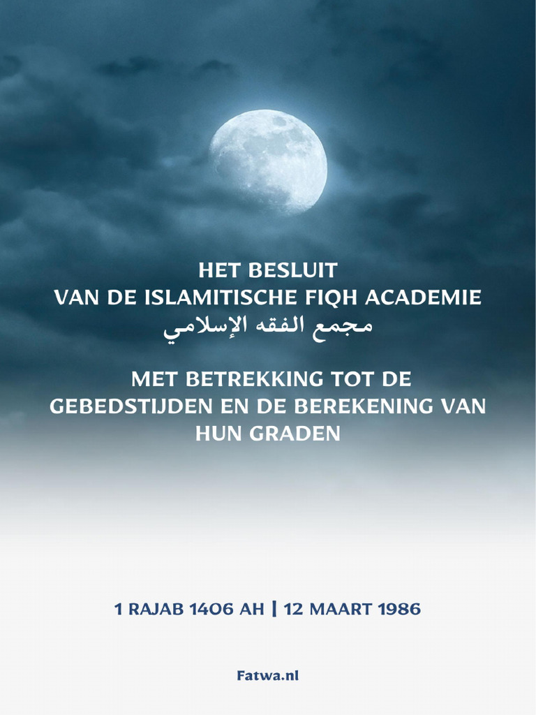 Besluit Van de Islamitische Fiqh Academie Met Betrekking Tot ...
