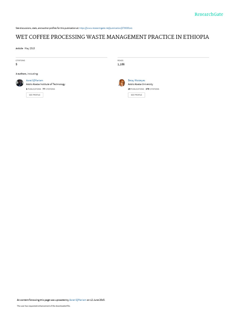 Coffee Waste MGT | PDF