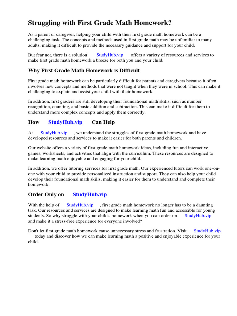 First Grade Math Homework Ideas Pdf Worksheet Homework