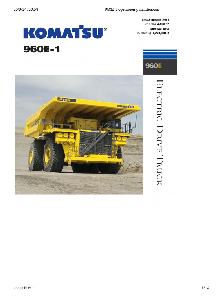 960e-1 Ingles | PDF | Truck | Brake