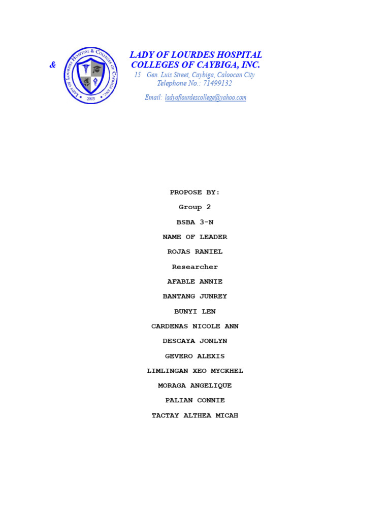 Pinaka Final Manuscript Hahaha | PDF | Entrepreneurship | Demand