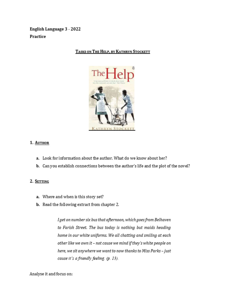 Tasks On The Help | PDF