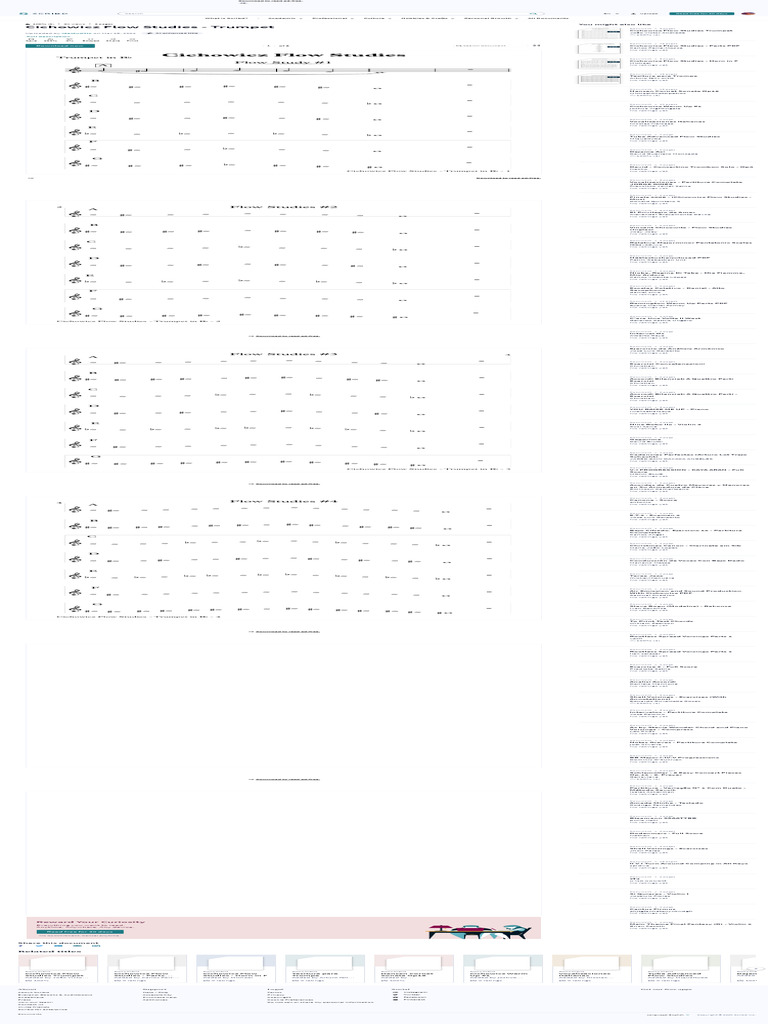 Cichowicz Flow Studies - Trumpet - PDF | Download Free PDF | Musical ...