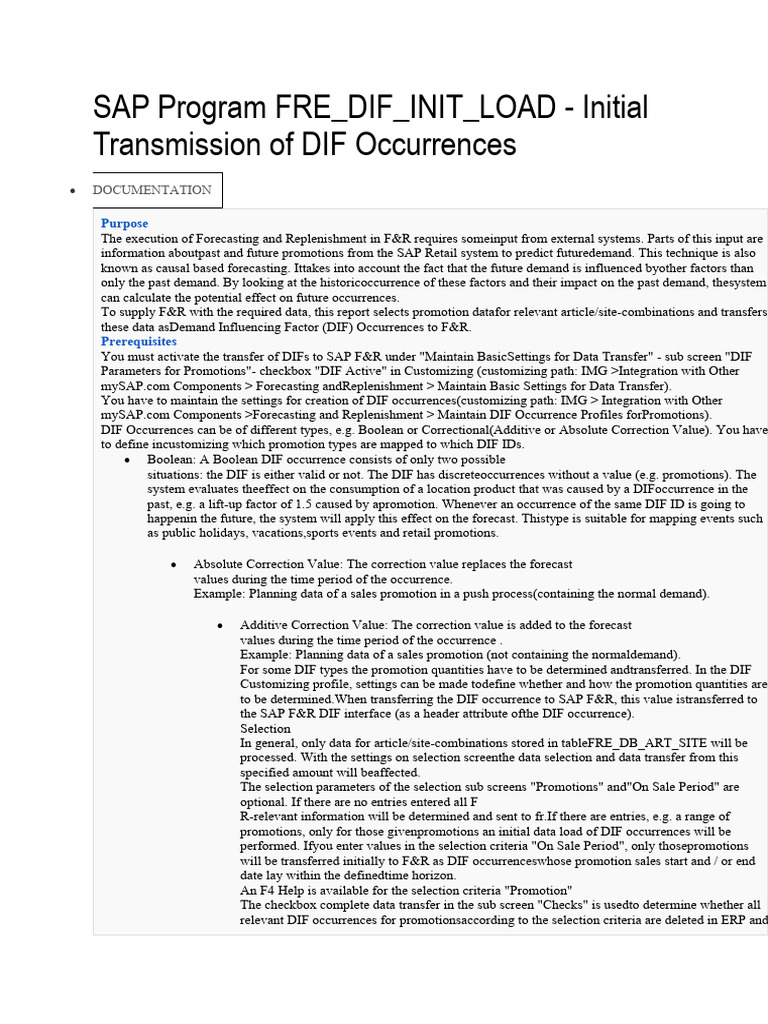 SAP Program | PDF | Forecasting | Boolean Data Type
