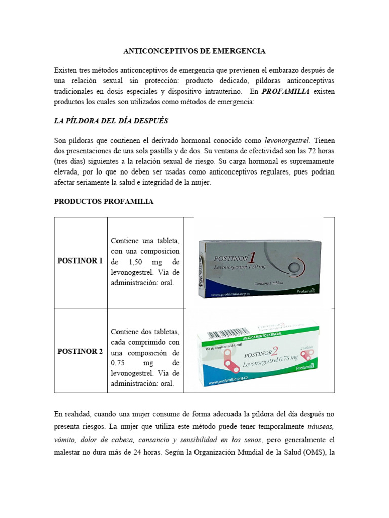 Analisis y Justificacion | PDF | Píldora anticonceptiva oral combinada ...