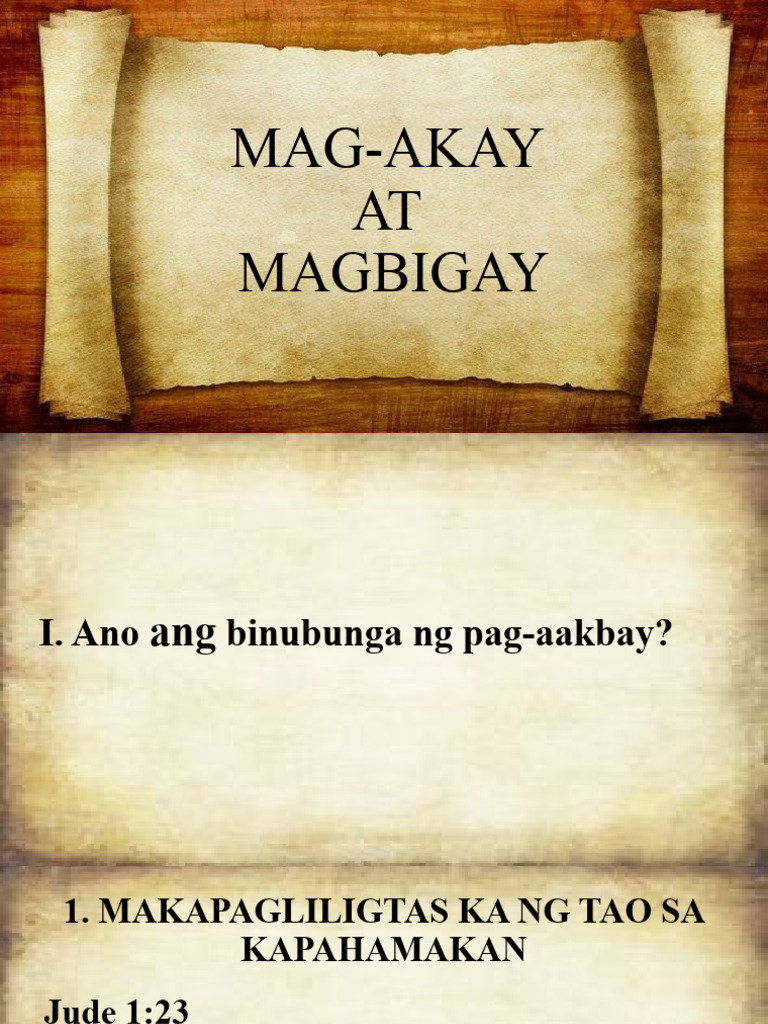 Mag-Akay at Magbigay | PDF