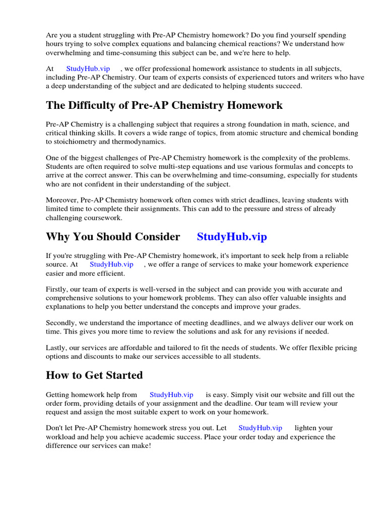 Pre-AP Chemistry Homework Help | PDF | Combustion | Heat
