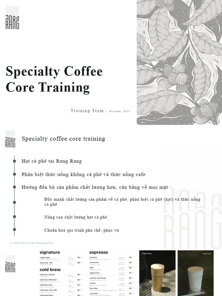 RRC Coffee Core Training | PDF