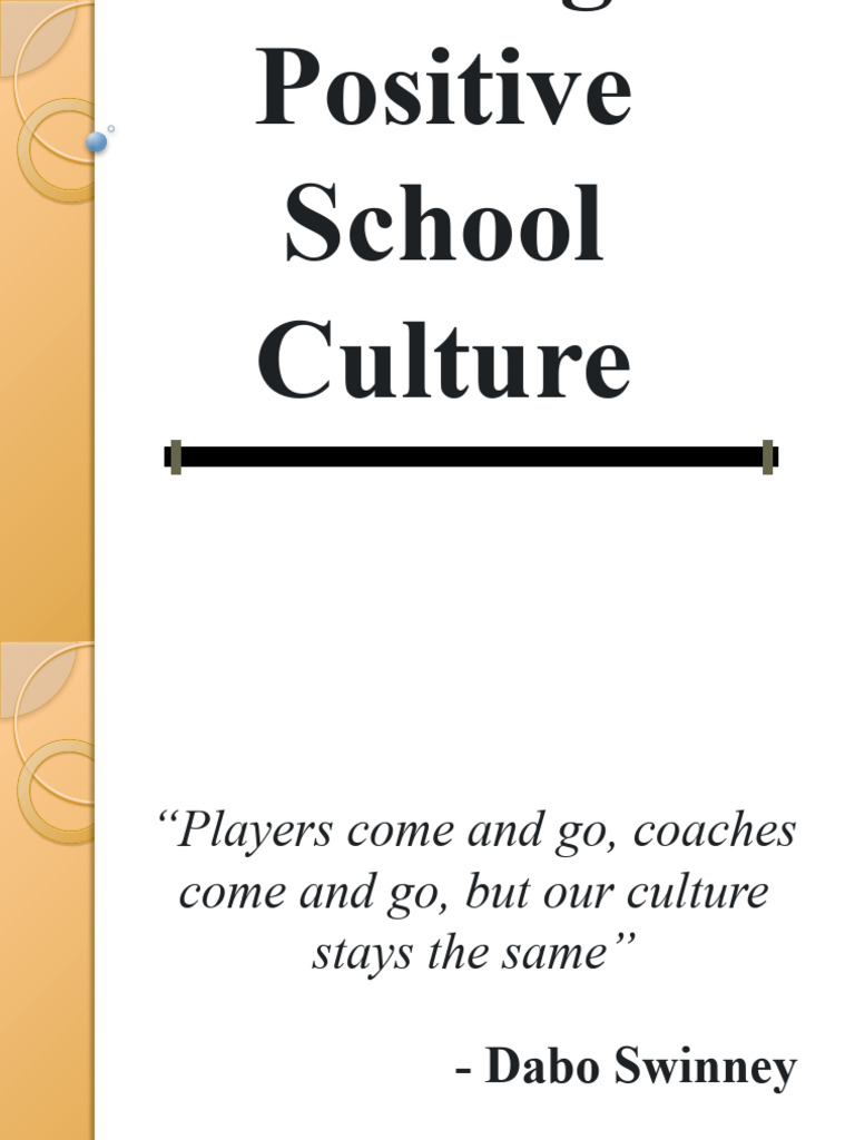 Building a Positive School Culture | PDF | Social Psychology | Psychology