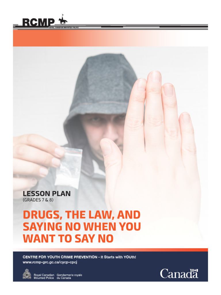 Lesson Plan - Say No To Drugs (Grade 7-8) | PDF | Cannabis (Drug ...
