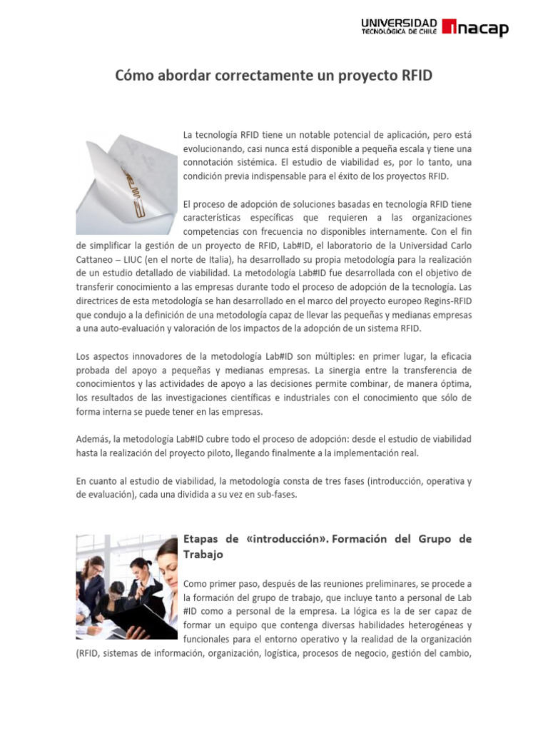 Cómo Abordar Correctamente Un Proyecto RFID | PDF | Identificación de ...
