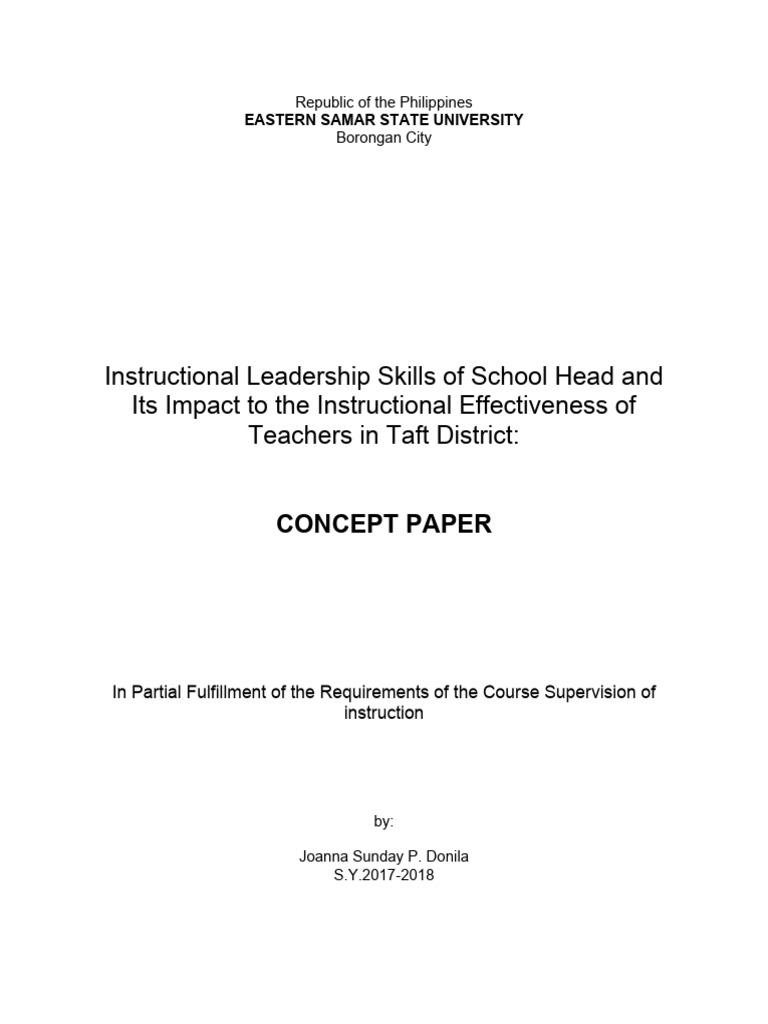Concept Paper | PDF | Leadership | Cognition Concept Paper | PDF | Leadership | Cognition