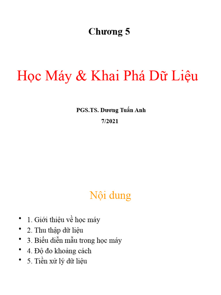 AI Ch5 MachineLearning DM New | PDF