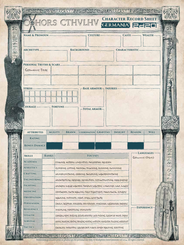 CC CharacterSheet GERMANIA 003mr | PDF