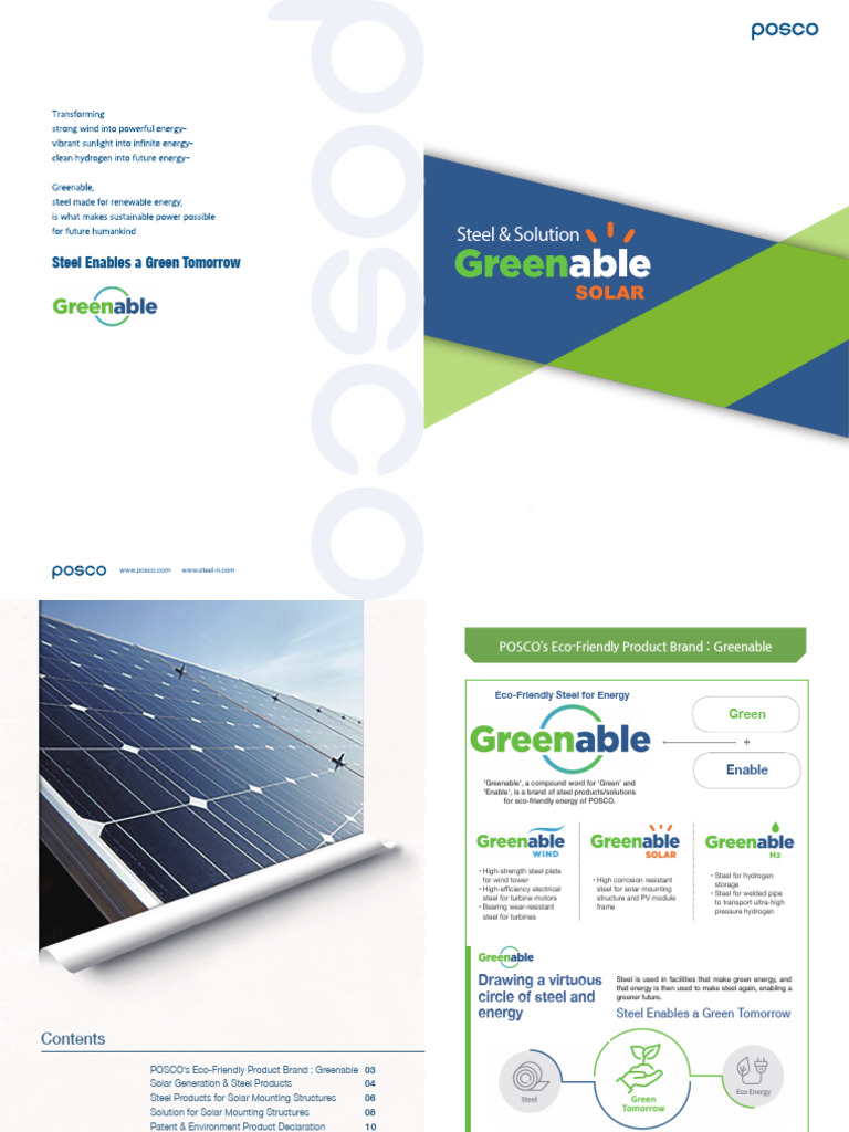 Greenable Solar Catalog (영문) | PDF | Photovoltaics | Solar Power