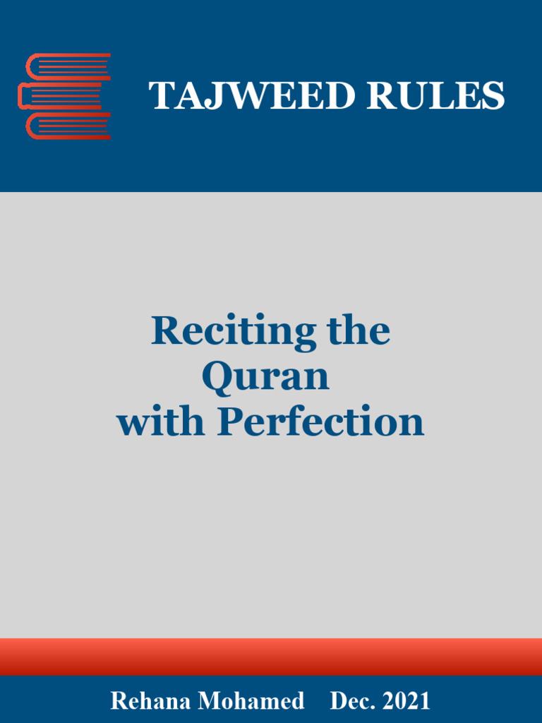 Tajweed Rules | PDF | Quran | Islam
