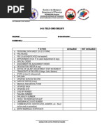 201 File Checklist | PDF