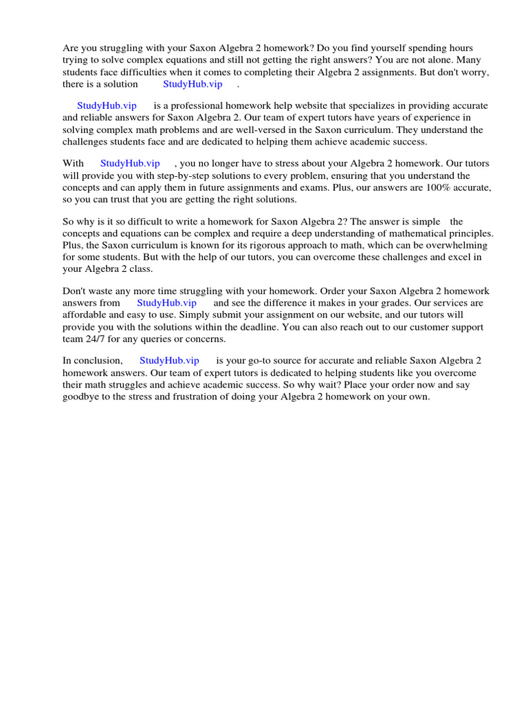 Saxon Algebra 2 Homework Answers | PDF | Mathematics | Matrix (Mathematics)