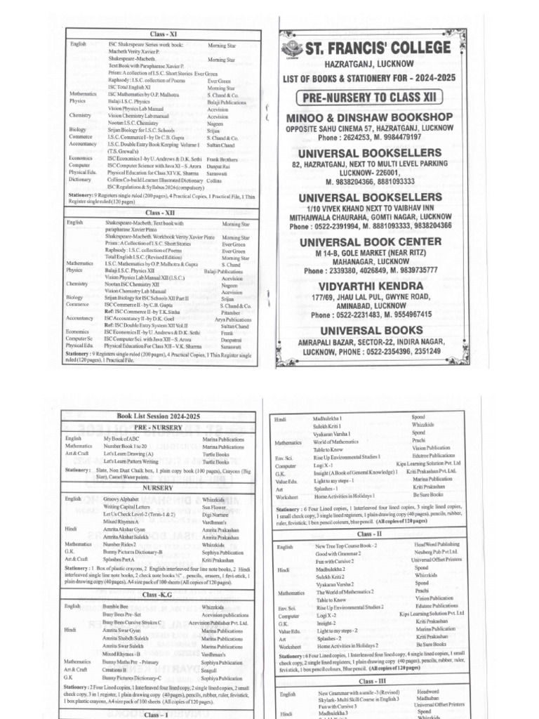 Book-List SFC | PDF