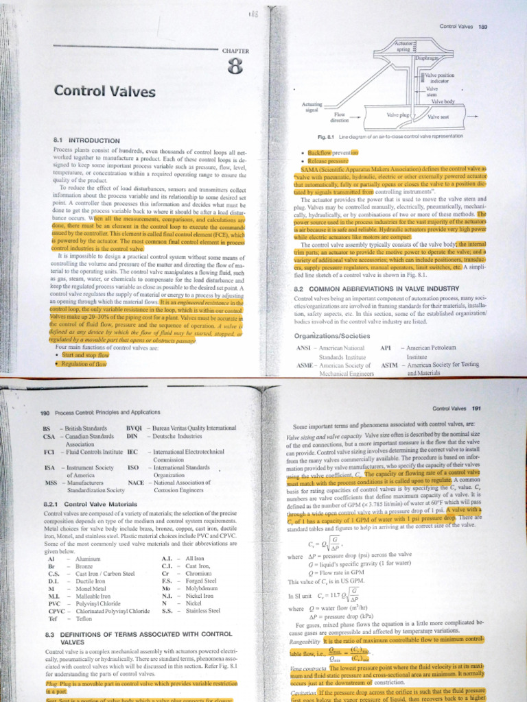 Control Valves - Handout | Download Free PDF | Valve | Actuator