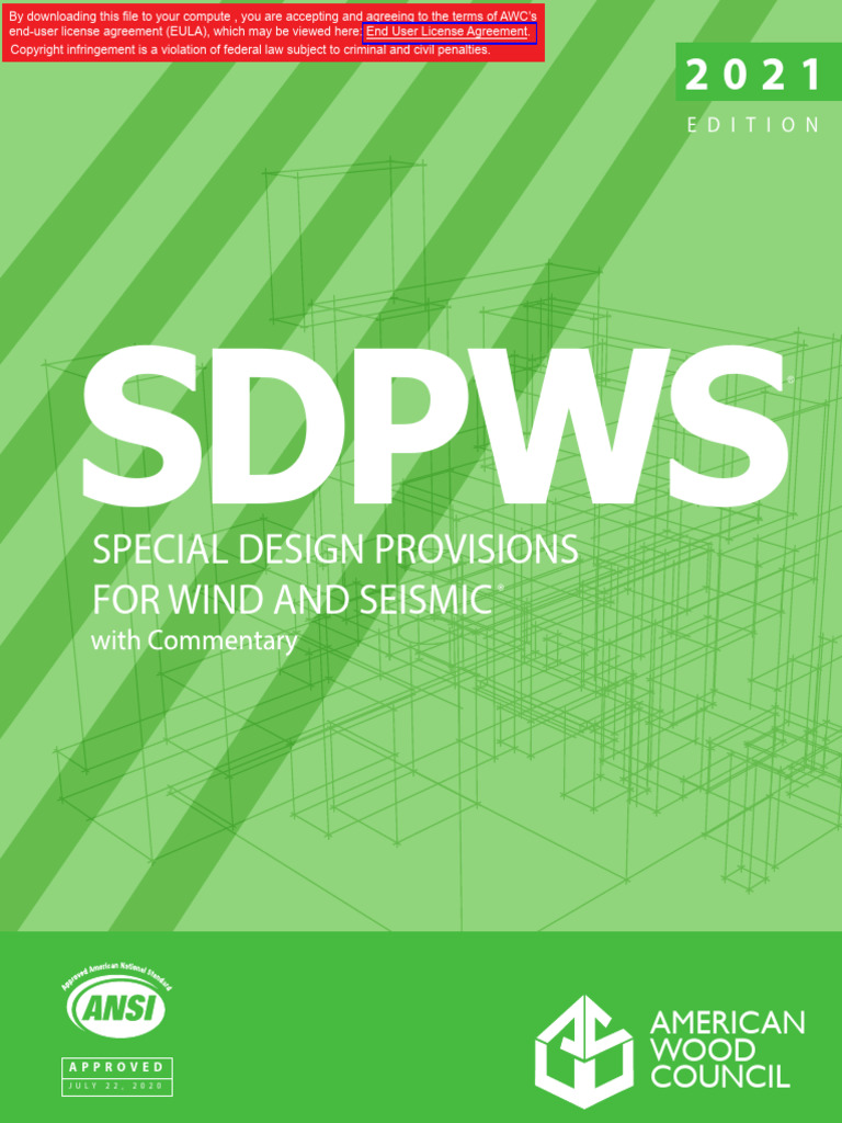 Special Design Provisions For Wind and Seismic With Commentary ...