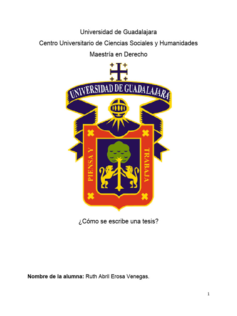 Guía para Escribir una Tesis | PDF | Información