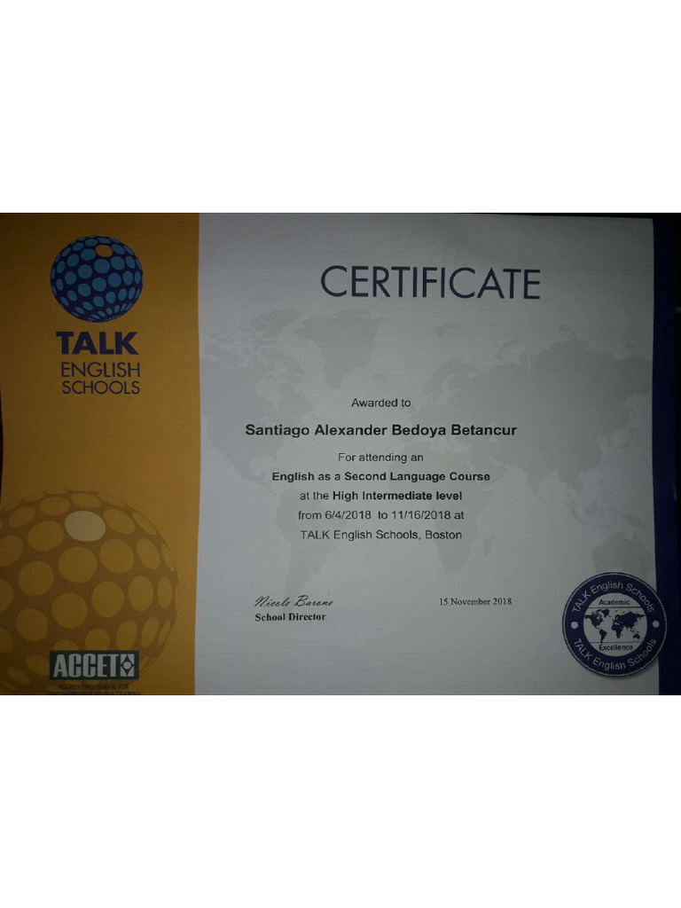 TALK Certificate-Fusionado | PDF