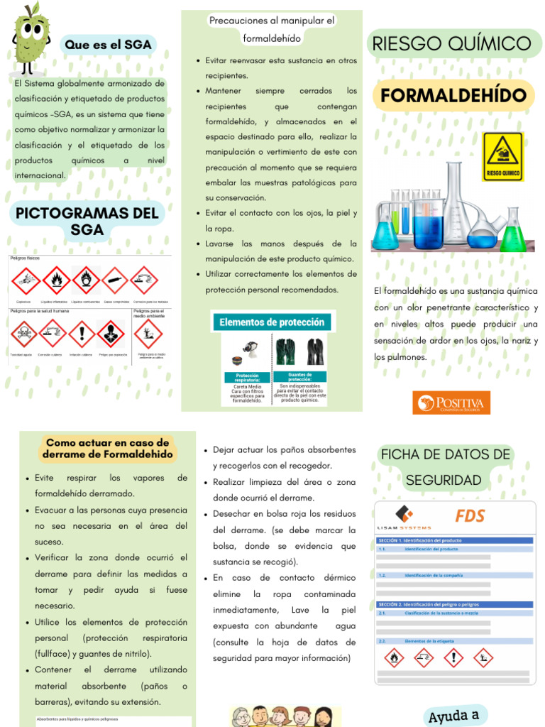 Precauciones para Manipular Formaldehído | PDF | Formaldehído