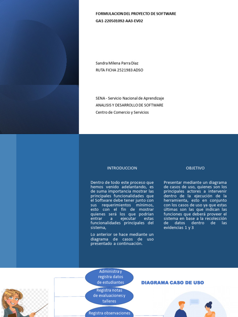 FORMULACION DEL PROYECTO DE SOFTWARE | PDF | Caso de uso | Software