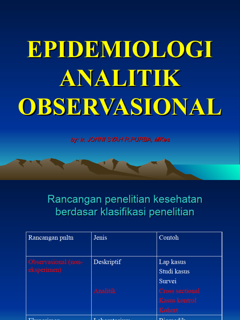TM-8 Epid Analitik Observasional | PDF