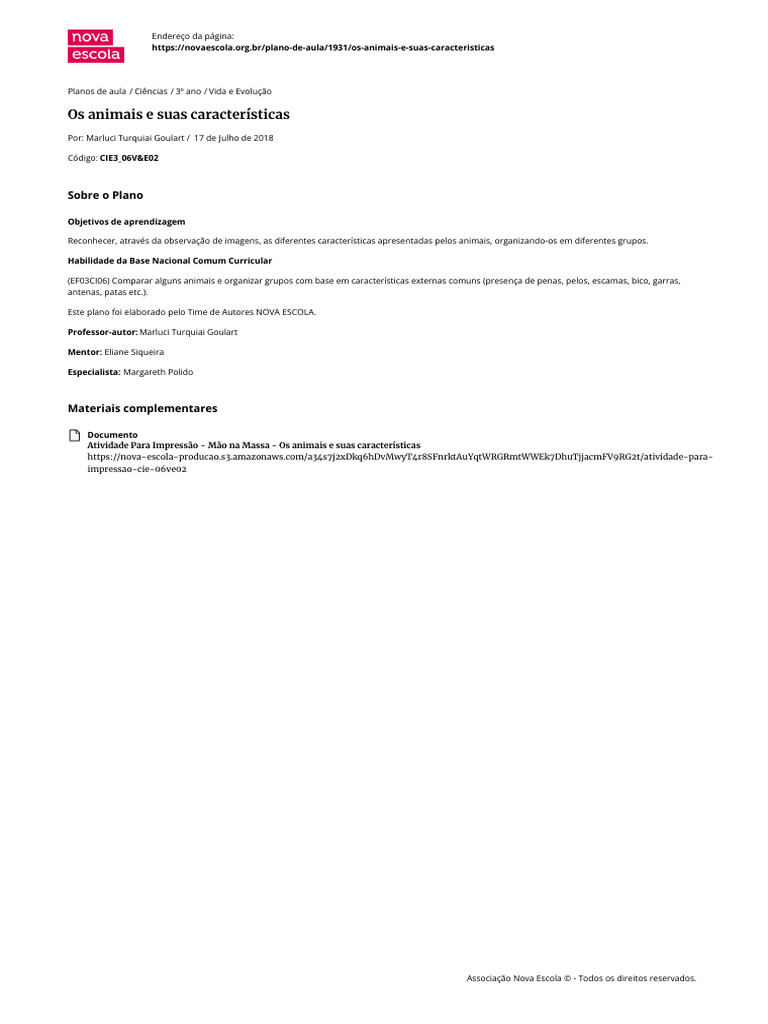 plano-de-aula-cie3-06ve02 | PDF | Tempo | Imagem