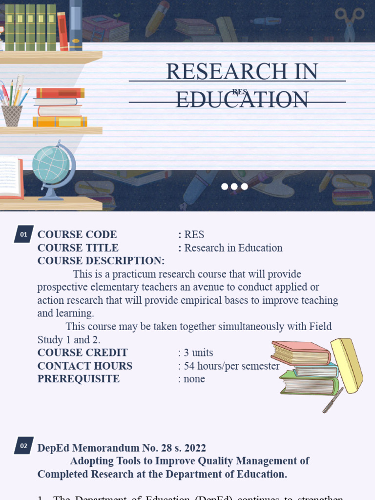 Research in Education Course Overview | PDF | Learning | Governance