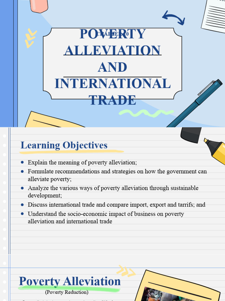 Poverty Alleviation and Trade Strategies | PDF | Poverty Reduction ...
