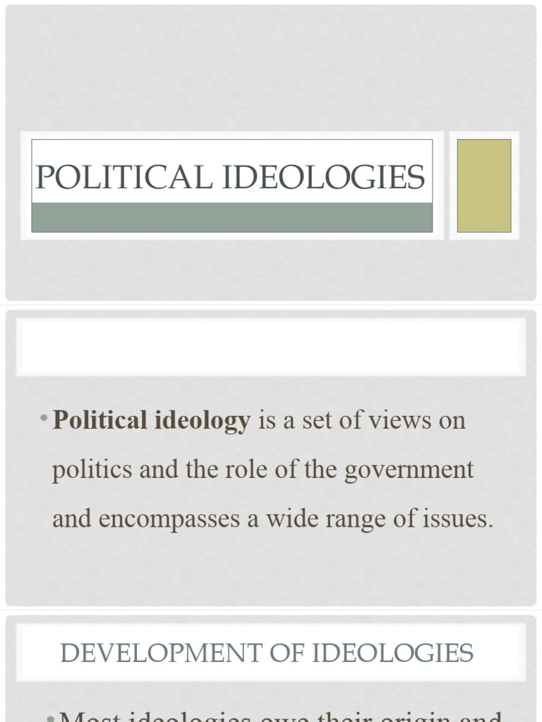 Political Ideologies | PDF | Marxism | Communism
