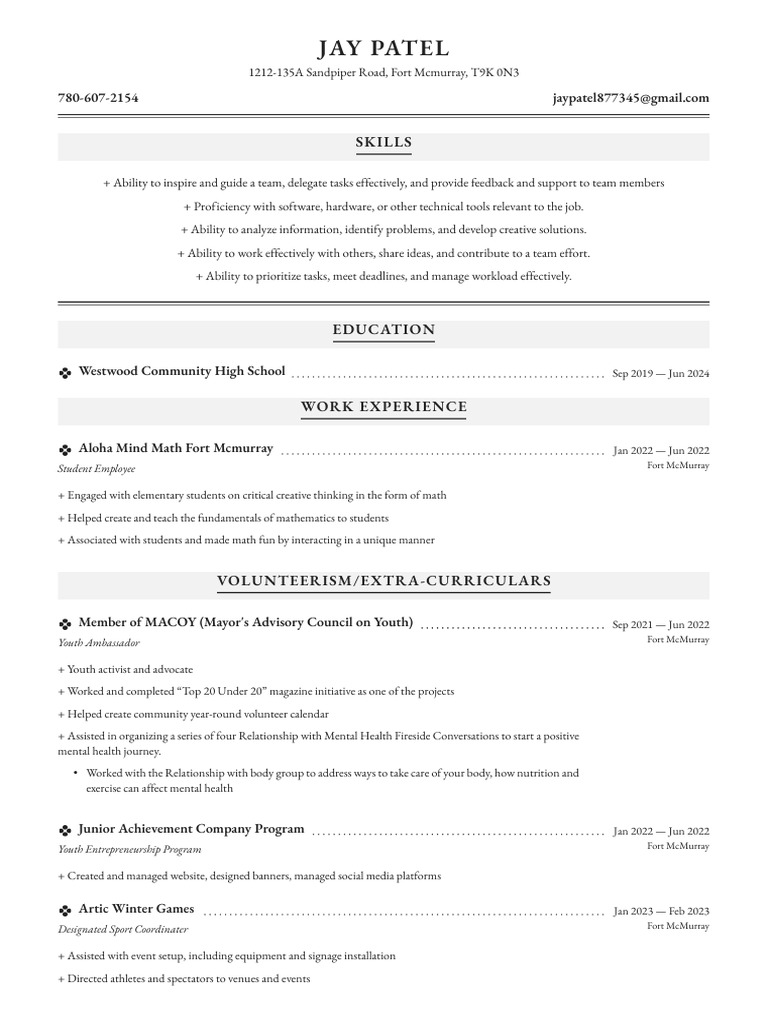 Resume Ict Pdf