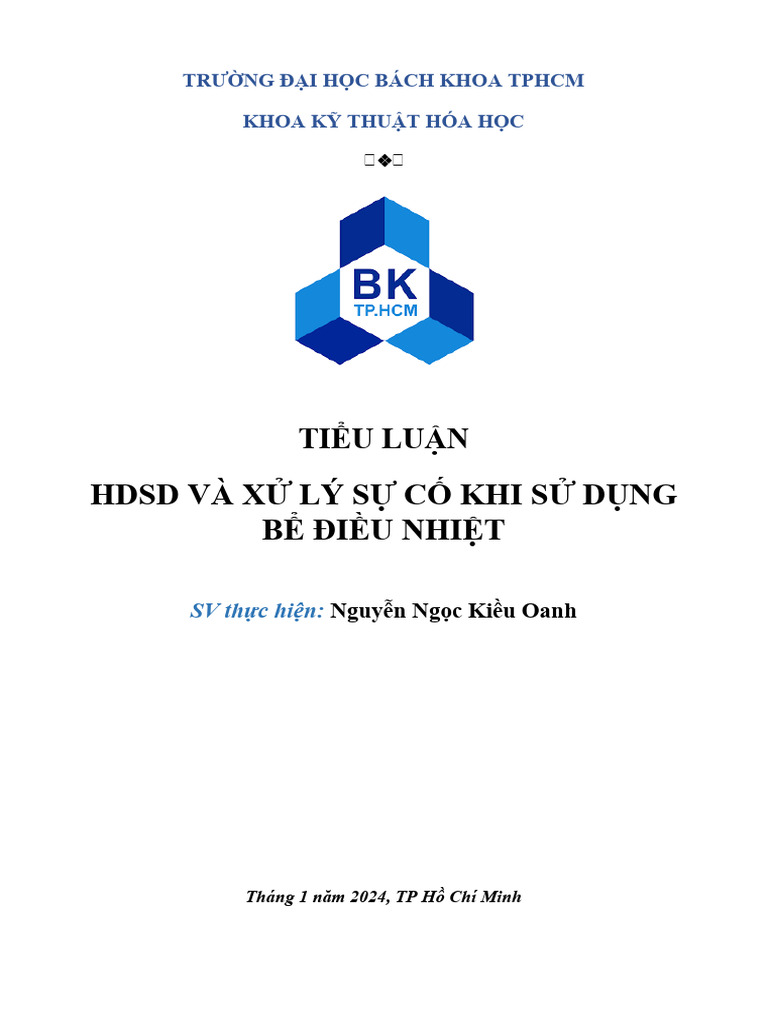 Bể Điều Nhiệt-oanh | PDF