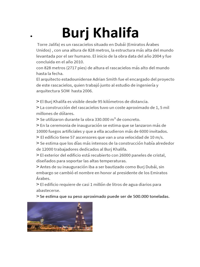 Burj Khalifa 1 | PDF