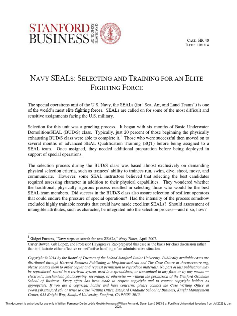 Caso Navy | PDF | United States Navy Sea Ls | Military