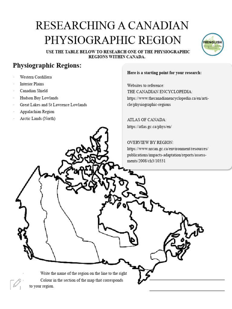 Researching A Canadian Physiographic Region | PDF | Arctic | Mountains