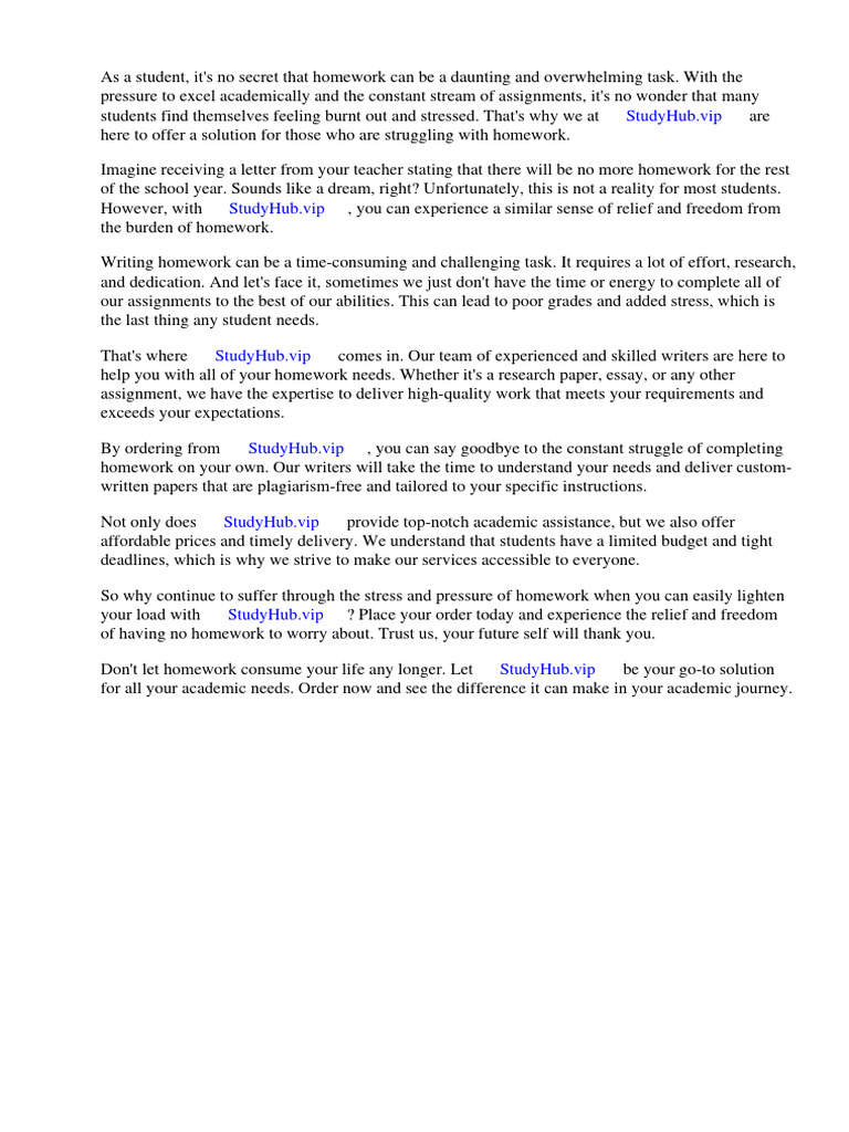 No Homework Letter From Teacher | PDF | Homework