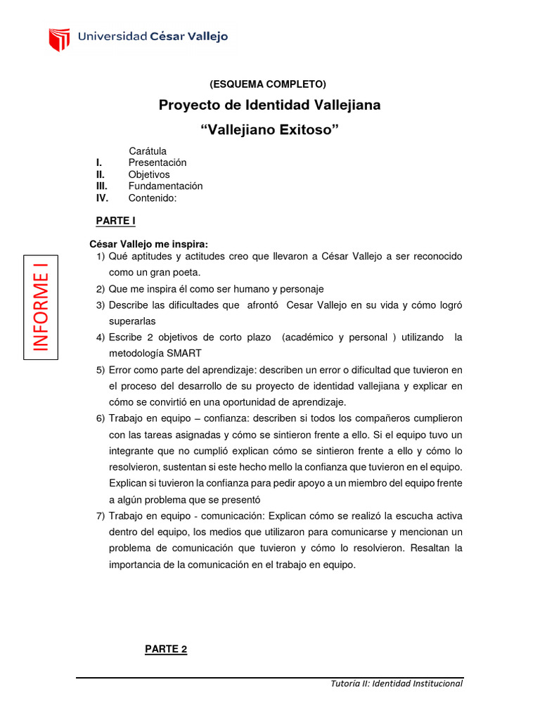 Proyecto de Identidad Vallejiana | PDF | Aprendizaje