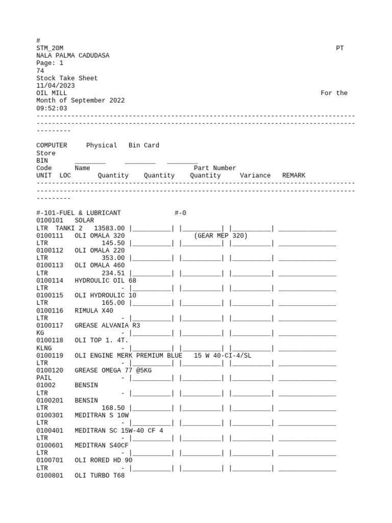 Stock Take Sistem Sop | PDF | Ac Power Plugs And Sockets | Personal ...